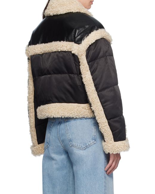 Stand Studio Mary Lapel Down Jacket in Blue | Lyst