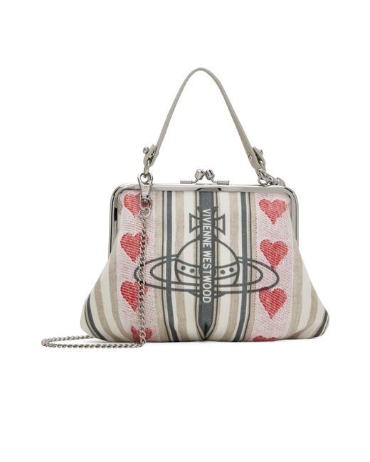Vivienne Westwood Granny Shoulder Bag in White | Lyst