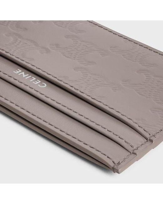 Celine Medium Card Holder in Gray for Men | Lyst