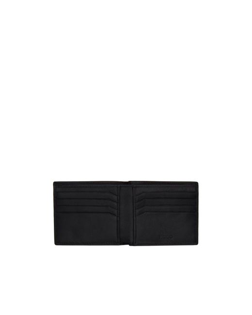 BOSS Logo Double Fold Design Wallet in Black for Men | Lyst