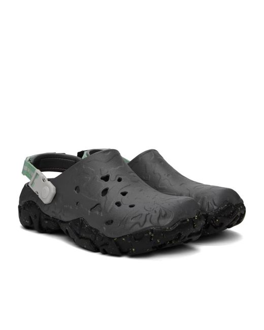 Crocs™ Pierced Detail Sandals in Black for Men | Lyst