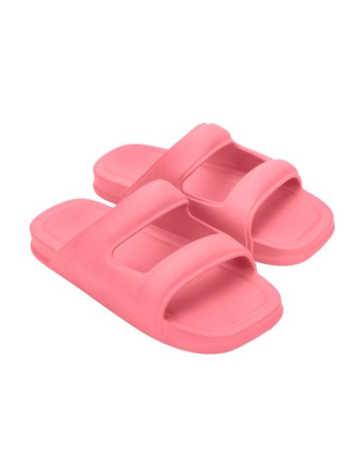 Melissa Logo Slippers in Pink | Lyst