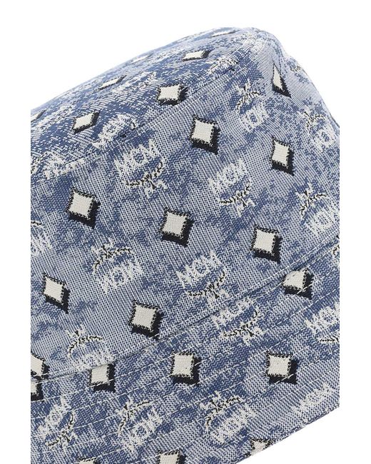 MCM Logo Cowboy Hat in Blue for Men | Lyst