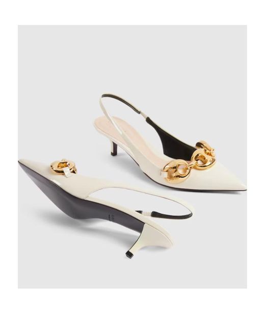 Gucci High-Heeled Sandals With Shallow Mouth On The Back Of Ship'S ...