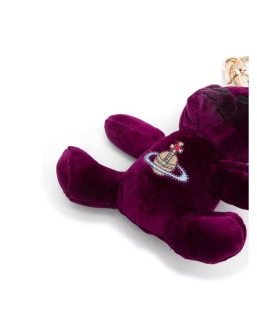 Vivienne Westwood Teddy Bear Keyring in Purple | Lyst