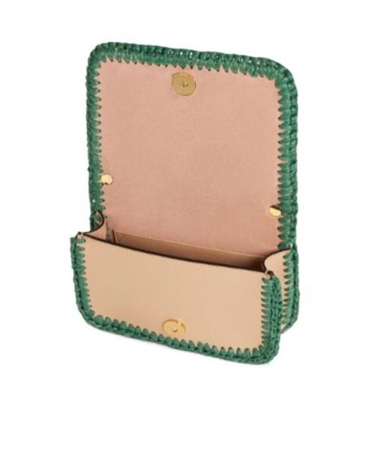 Etro Mini Woven Bond Bag in Green | Lyst