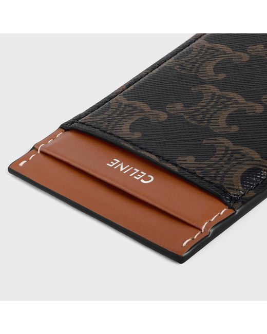 Celine Magnet Card Holder in Gray for Men | Lyst