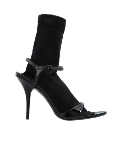 Balenciaga Sock-Style High Heels in Black | Lyst