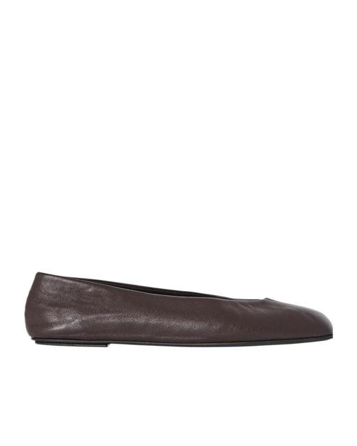 The Row Eva Two Ballet Shoes in Brown | Lyst