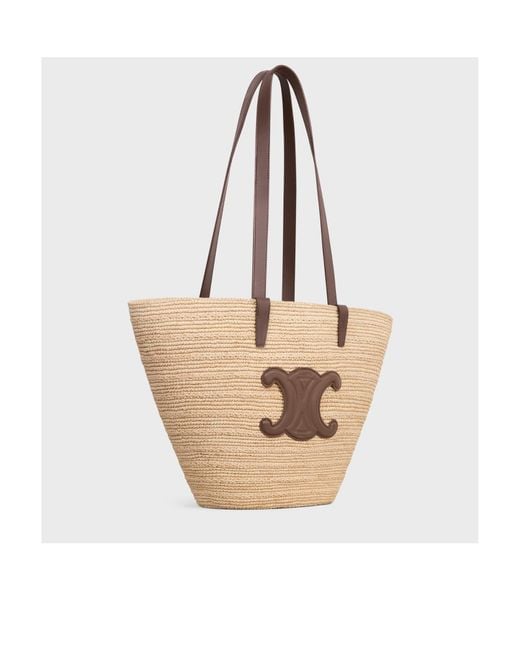 Celine Medium Supple Classic Panier in Natural | Lyst