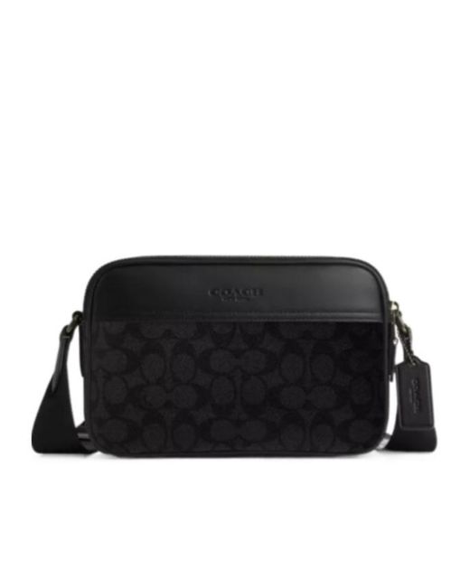 COACH Graham Shoulder Bag in Black for Men | Lyst