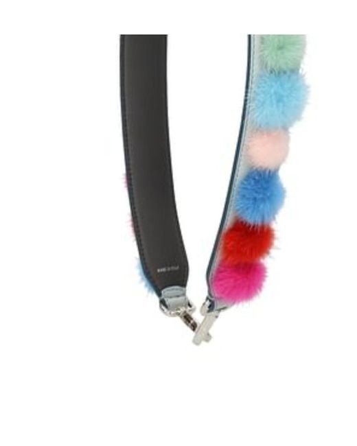 Fendi Logo Shoulder Strap in Red | Lyst