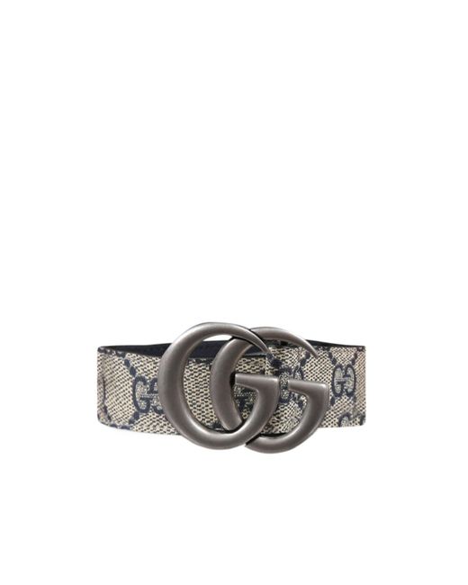 Gucci Gg Belt in Gray | Lyst