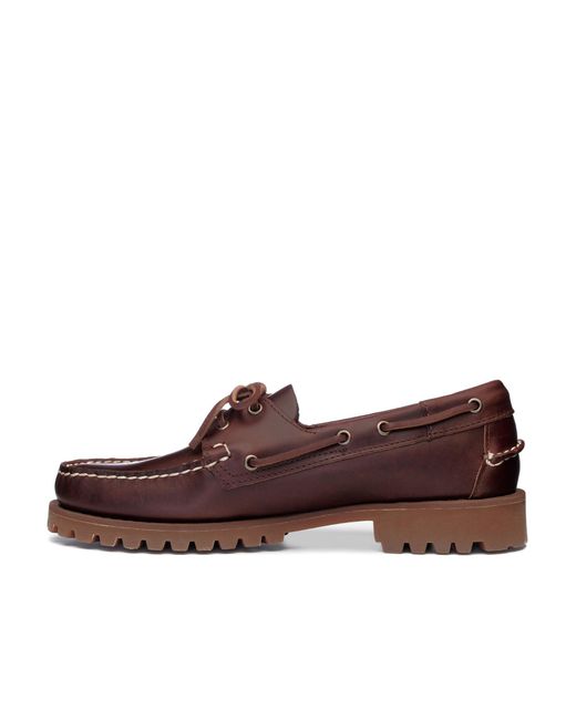 Sebago Renger Lace-Up Boat Shoes in Brown for Men | Lyst