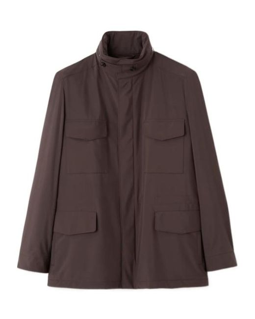 Loro Piana Traveller Field Jacket in Brown for Men | Lyst