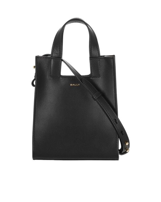Bally Logo Detailed Tote Bag in Black | Lyst