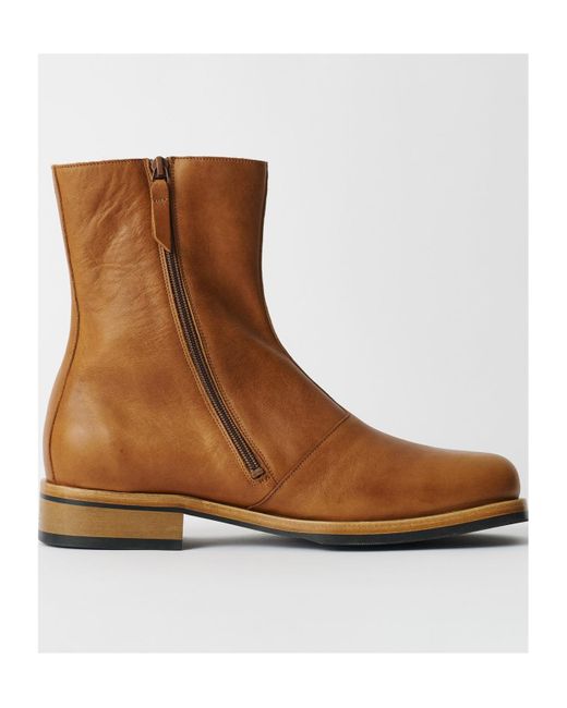 Our Legacy Round-Head Short Boots in Brown for Men | Lyst