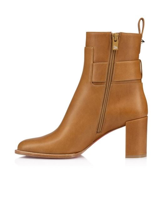 Christian Louboutin Booty Lock Boots in Brown | Lyst