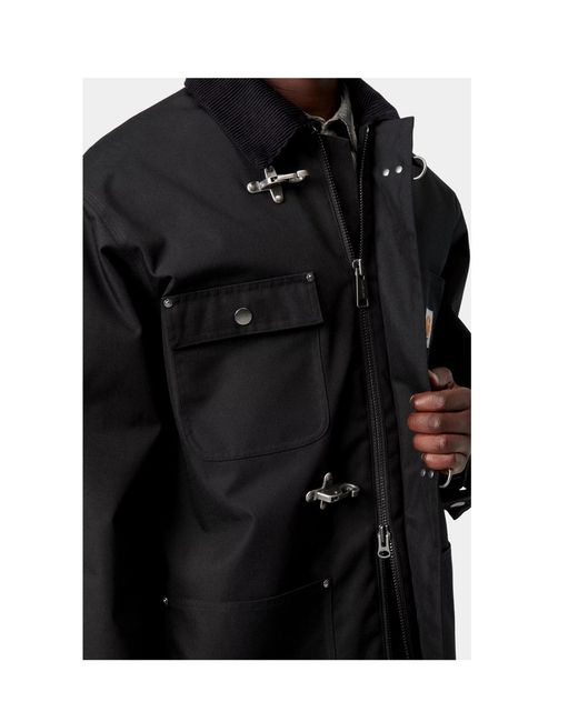 Carhartt Adair Logo Patch Jacket in Black for Men | Lyst UK