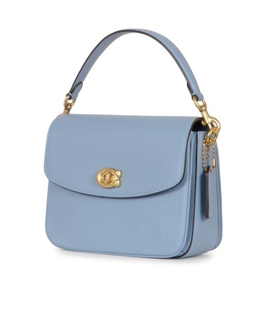 COACH Flap Shoulder Bag in Blue | Lyst