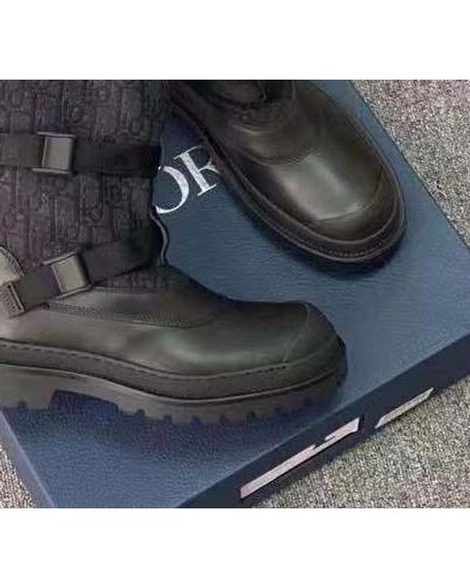 Dior Logo Thick-Soled Boots in Blue for Men | Lyst