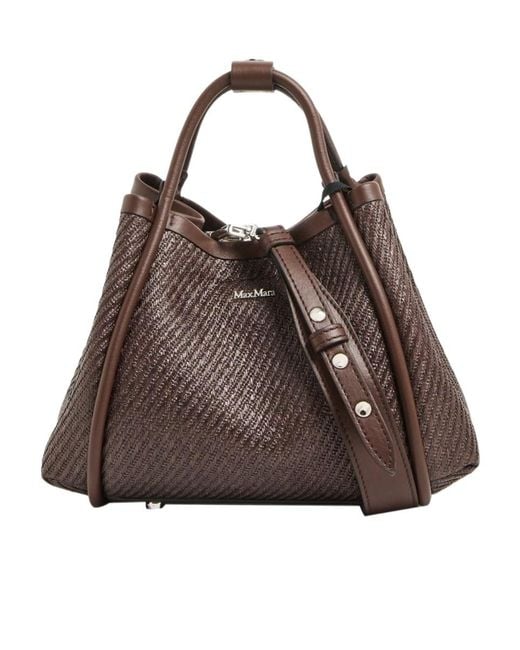 Max Mara Summer Marine Shoulder Bag in Brown | Lyst