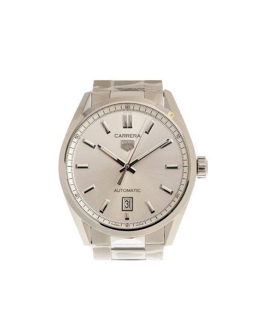 Tag Heuer Logo Watch in White for Men | Lyst