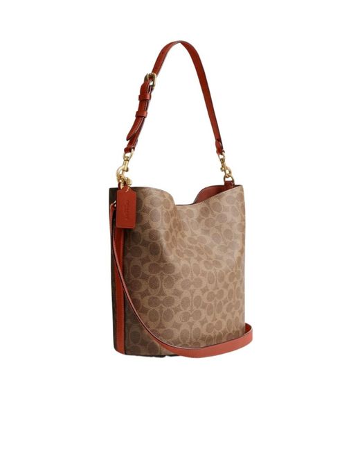 COACH Willow Bucket Bag And Shoulder Bag in Brown | Lyst