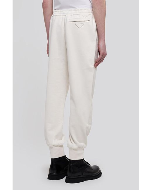Prada Logo Stretch Waist Sweatpants in Gray for Men | Lyst