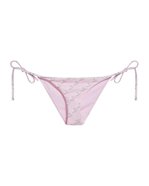 Versace Chain-Link Print Bikini Briefs in Pink | Lyst