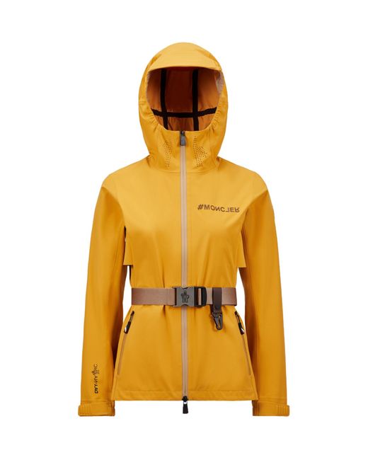 Moncler Fex Hooded Casual Jacket in Yellow | Lyst