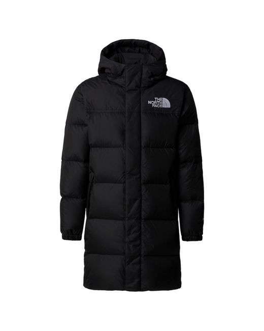 The North Face Long Parker Down Jacket in Black | Lyst