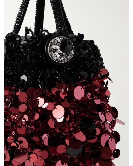 Anya Hindmarch Drawstring Mini Handbag in Red | Lyst UK