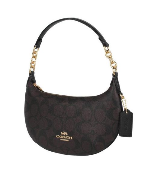 COACH Mini Payton Shoulder Bag in Black | Lyst