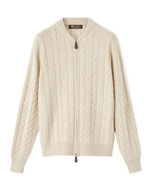 Loro Piana Cedar Cardigan in Natural | Lyst