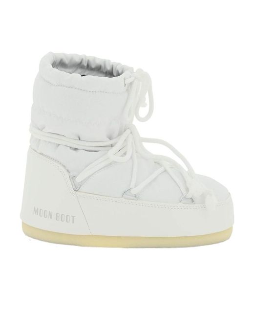 Moon Boot Logo Ski Boots in White | Lyst