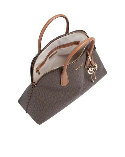 MICHAEL Michael Kors Freddie Large Shoulder Bag in Brown | Lyst UK