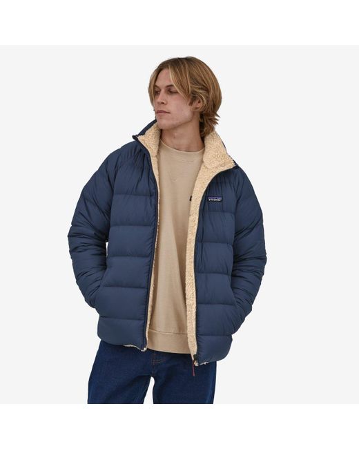 Patagonia Double-Sided Down Jacket in Blue for Men | Lyst