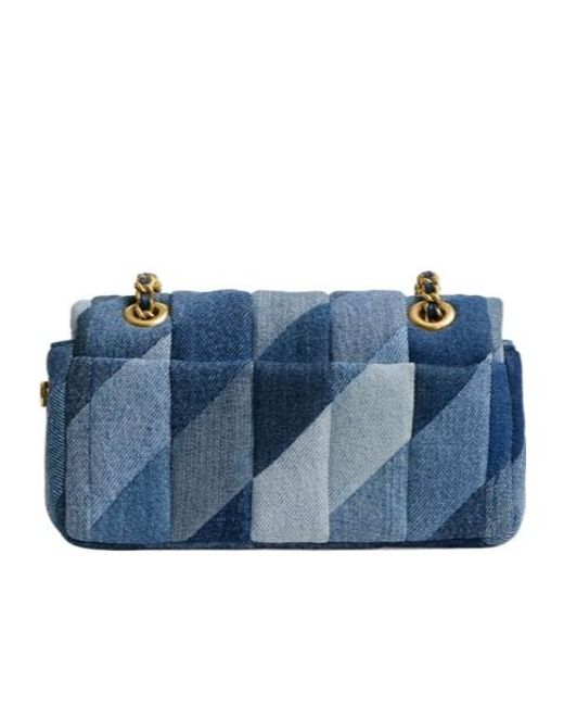 COACH Tabby Shoulder Bag 20 With Patchwork Quilting in Blue | Lyst