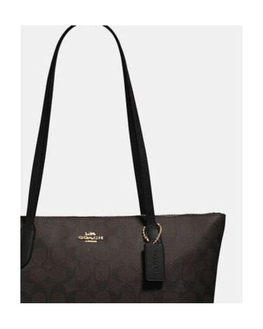 COACH Logo Handbag in Black | Lyst