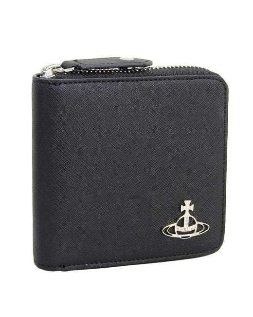 Vivienne Westwood Square Wallet With Rounded Corners in Black | Lyst