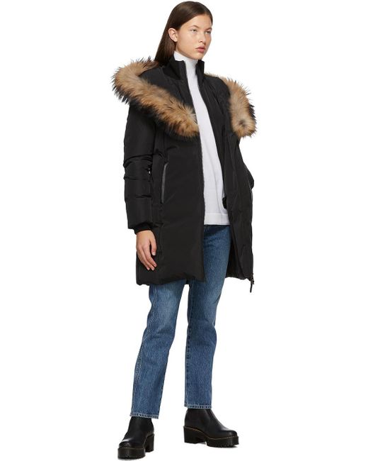Mackage Logo Coat in Black | Lyst