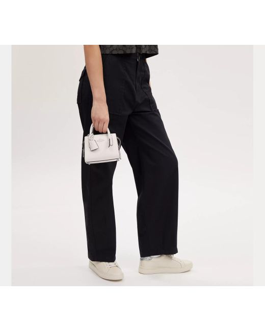 COACH Andrea Mini Shoulder Bag in Natural | Lyst