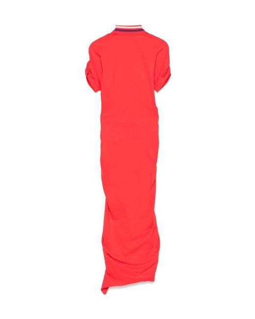 Vivienne Westwood Pulling Midi Dress in Red | Lyst