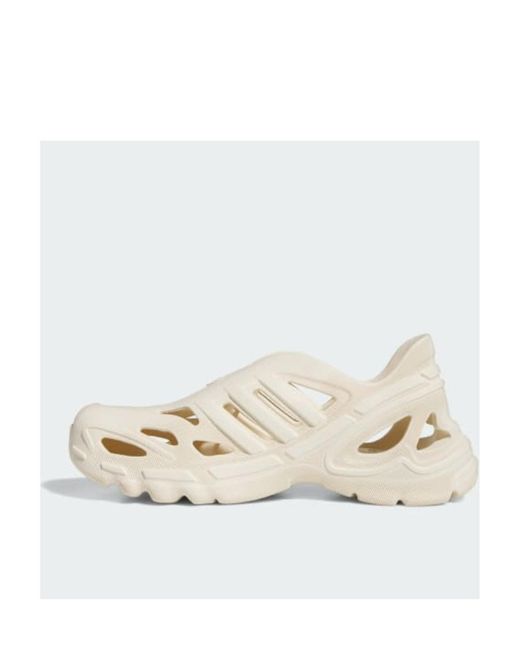 adidas Originals Logo-Embossed Perforated-Design Sneakers in Natural | Lyst