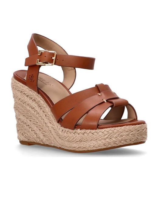 Polo Ralph Lauren Soffia Espadrilles in Brown | Lyst
