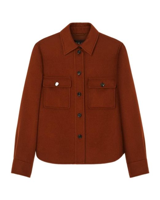 Loro Piana Yannis Shirt Coat in Brown | Lyst