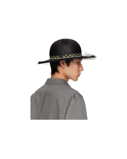 Undercover Wide Brim Bucket Hat in Black for Men | Lyst