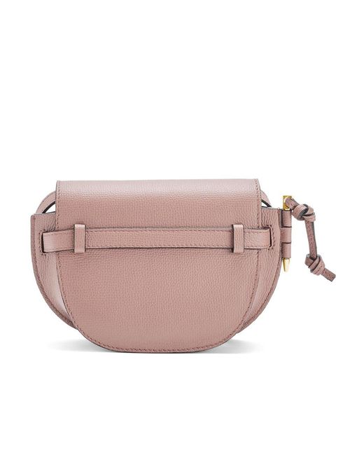 Loewe Gate Dual Mini Boulder Cow Leather Shoulder Bag in Pink | Lyst
