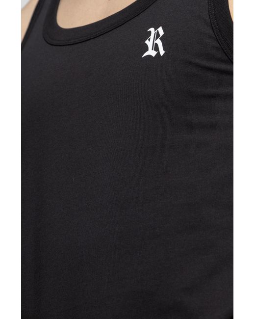 Raf Simons Logo Vest in Black for Men | Lyst